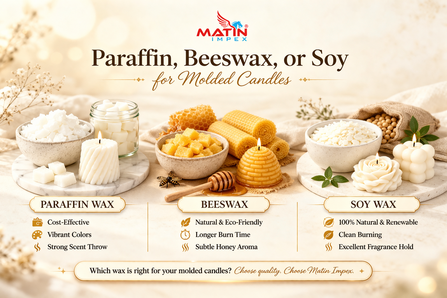 Choosing Wax Types Paraffin Beeswax Or Soy For Molded Candles