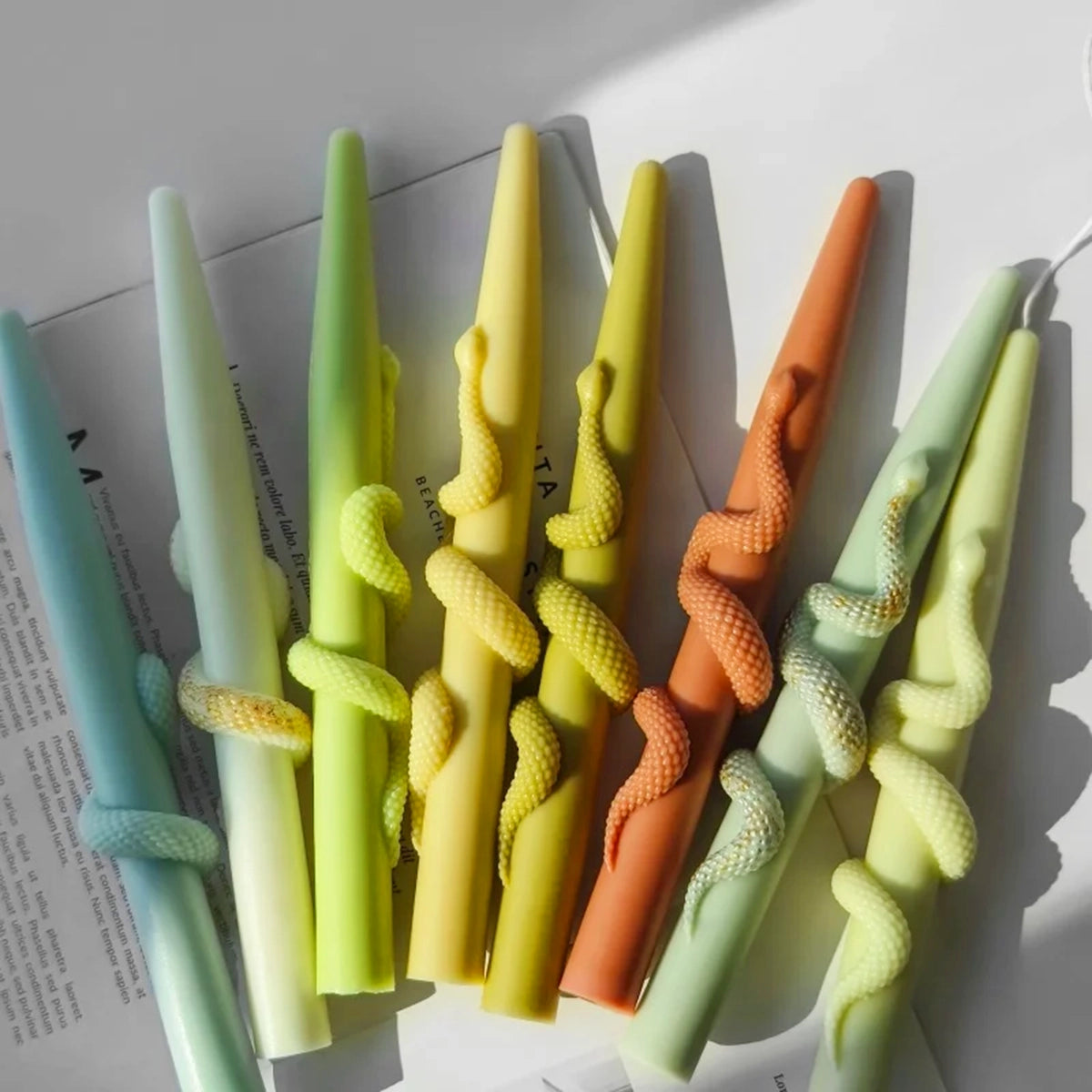 3D Snake Silicone Candle Mold | Flexible & Reusable Mold for DIY Candl ...