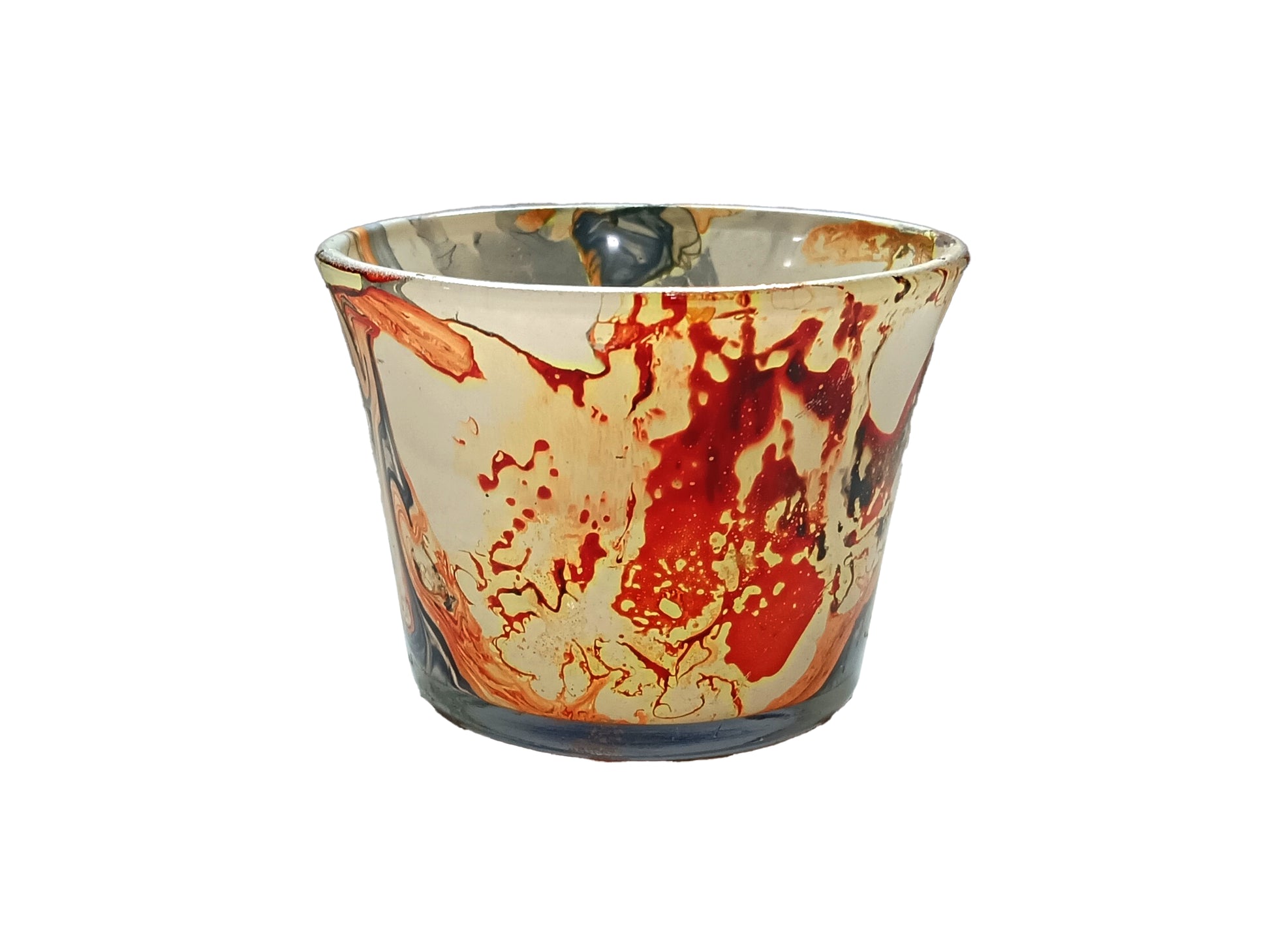 Small Marble Look Glass Candle Jars (Pack of 6) – MATIN IMPEX