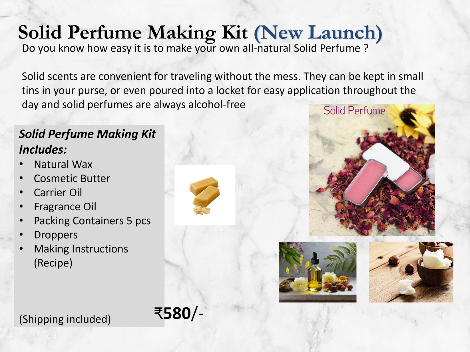 Solid Perfume Making Kit CK015 – MATIN IMPEX